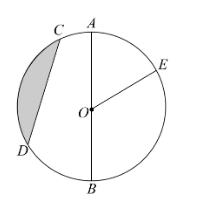 Draw any circle and mark a segment.