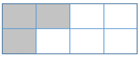 Which model is shaded such that the fraction it represents is ...