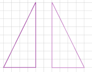 The triangle slides to a new position.Which of the following could be ...