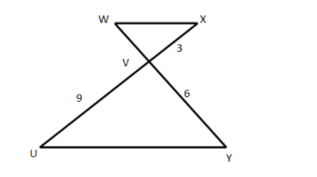 The lines \\[UX\\] and $WY$ intersects at point $V$ and $UY$ and $WX ...