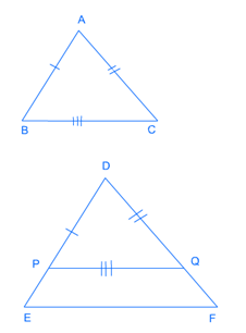 If one angle of a triangle is equal to one angle of the other triangle ...