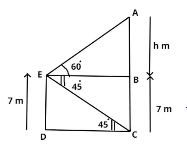 From the top of a 7 m high building the angle of e-class-11-maths-CBSE