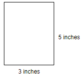 What is the perimeter of the rectangle with base \\[3inches\\] and ...