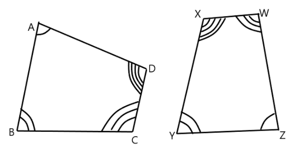 Two quadrilaterals are congruent. Which side in quadrilateral WXYZ ...