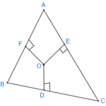 In figure, O is a point in the interior of a triangle ABC, $OD\\bot BC ...