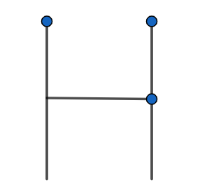 Find the number of matchsticks required to make the pattern of letter ‘H’.