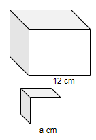 A solid cube of side 12cm is cut into 8 cubes of equal volume. What ...