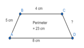 Find the missing length in the given figure.\n \n \n \n \n