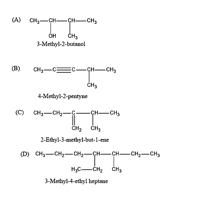 Name Of Some Compounds Are Given Which One Is Not Correct In The IUPAC Name Of Some Compounds Are Given Which One Is Not Correct In The IUPAC