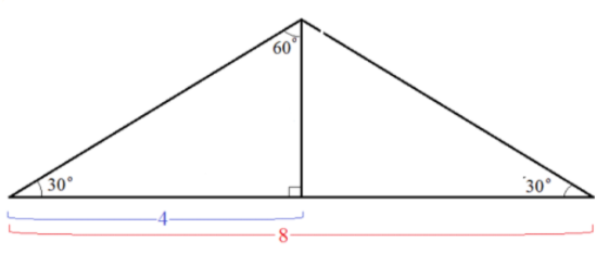How do you find the missing length of an Isosceles triangle given base ...