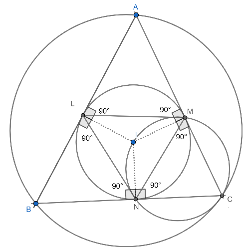 If the incircle of $\\Delta ABC$ touches its sides, respectively at $L ...