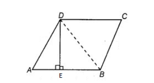 ABCD is a rhombus in which Altitude from D to side AB bisects AB. Find ...
