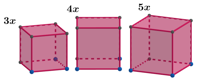 Three cubes of metal whose edges are in the ratio of 3:4:5 are melted ...