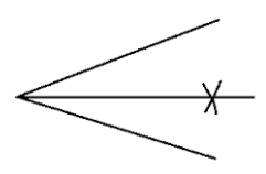 Which diagram below shows a correct mathematical construction using ...