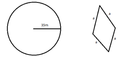A wire is in the form of a circle of radius 35 cm. If it is bent into ...