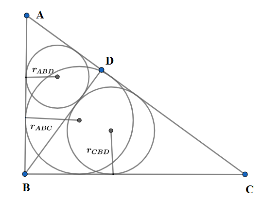 In a right triangle ABC,$\\angle B$ is a right angle and BD is an ...