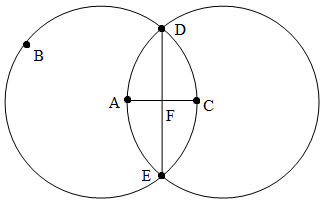 Two congruent circles of radius r intersect such that class 11 maths CBSE