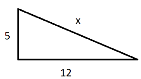 In a right-angled triangle, the shortest sides are $5$ and$12$. Find ...