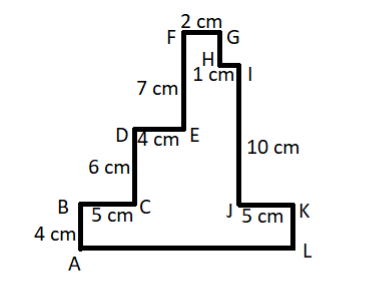 Find the perimeter of the given figure (not drawn to scale).\n \n \n \n ...