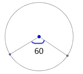 Find the radius of the circle in which a central angle of \\[{{60 ...
