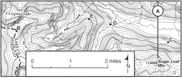 In above Figure, what is the contour interval of the map?A. 25 feetB ...