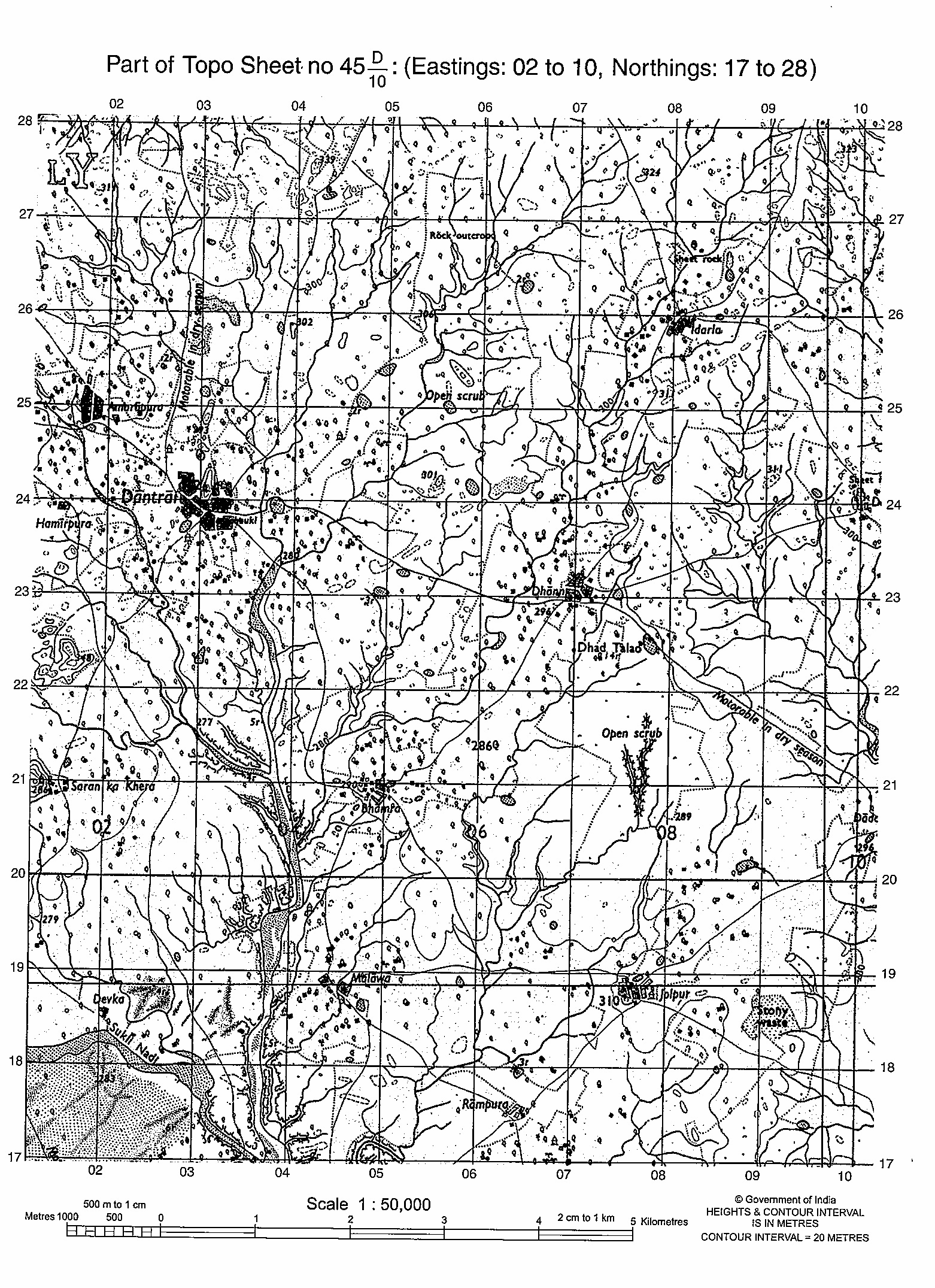 What is the difference between the drainage pattern of the streams in ...