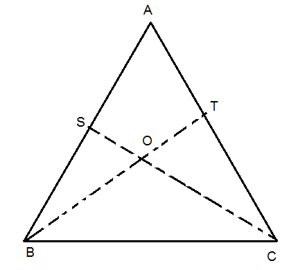 If the bisectors of angles of ∠ ABC and ∠ ACB of a triangle ABC meet at ...
