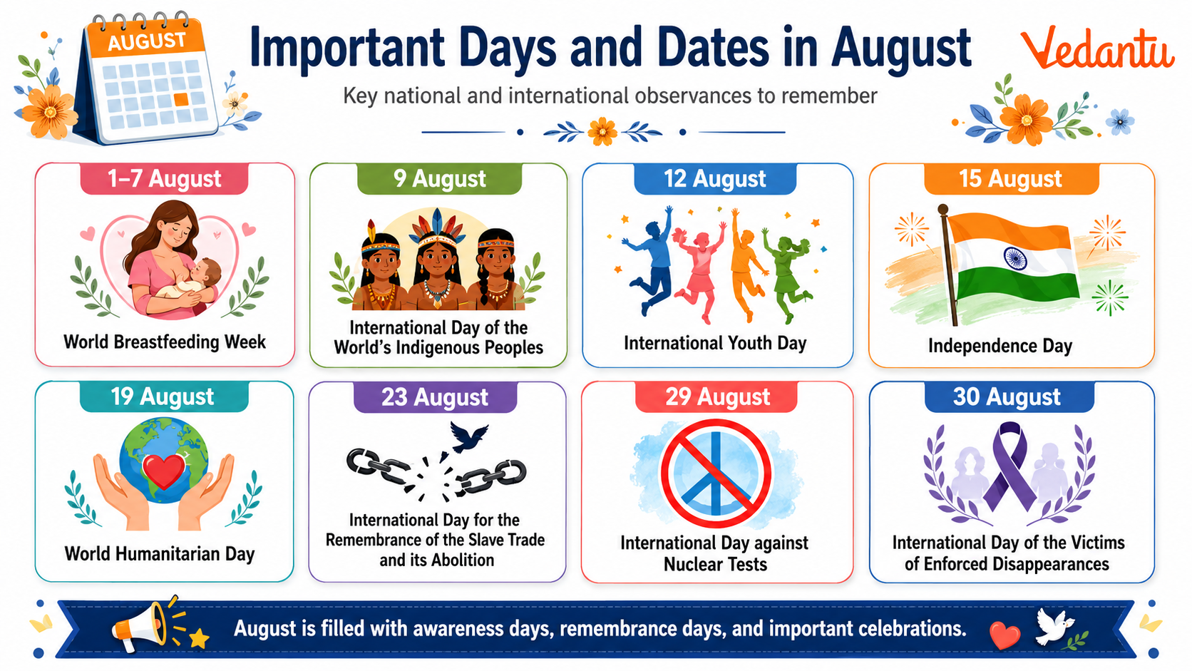 Important Days and Dates in August 2026 Guide