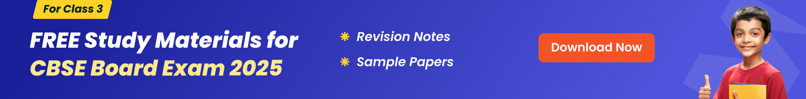 CBSE Class 3 Syllabus 2024-25 - Revised PDF Download