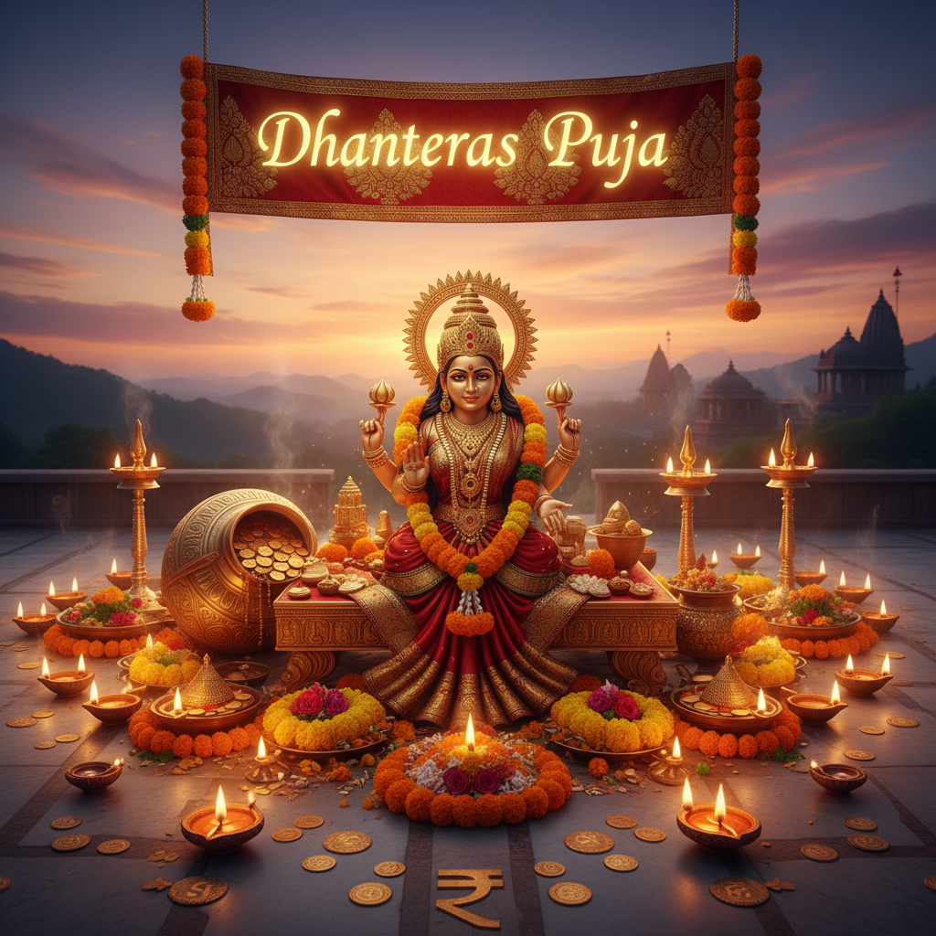 Dhanteras 2025 Date, Shubh Muhurat, Puja Vidhi and Rangoli Ideas