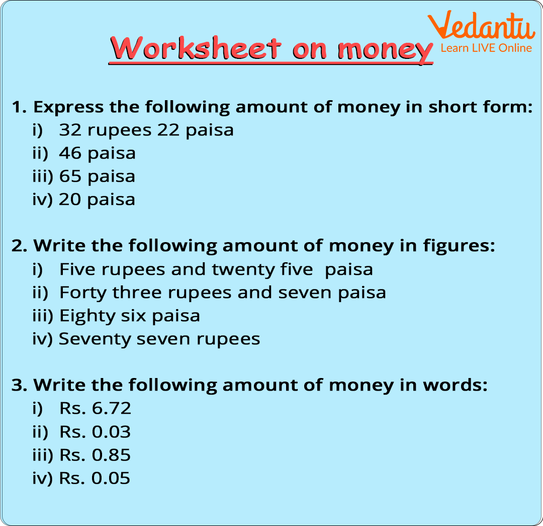What Is Money For Kids Learn Definition Conversion Problems