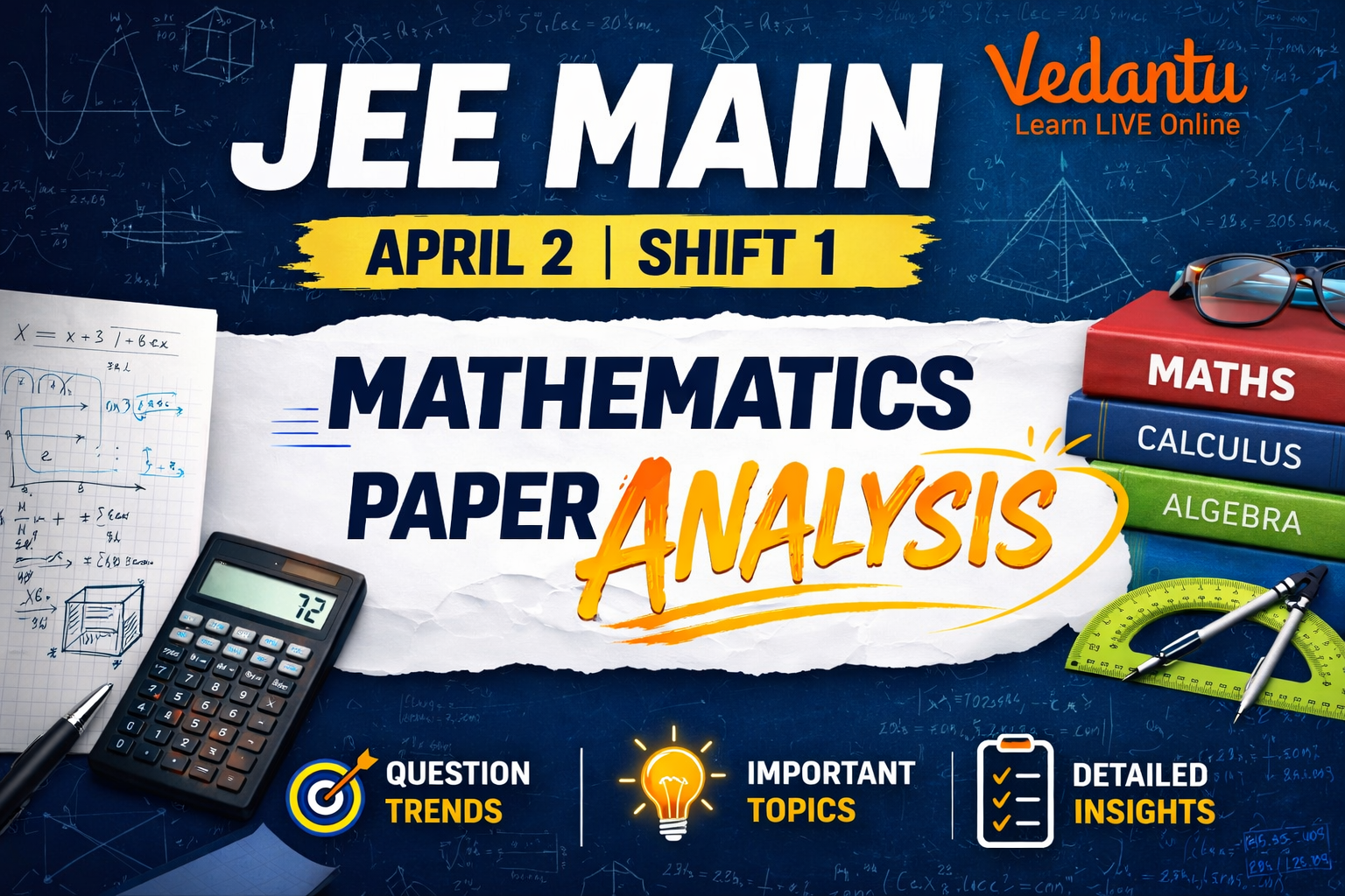 JEE Main 2026 April 2nd Maths Shift 1 Question Paper with Solutions PDF ...