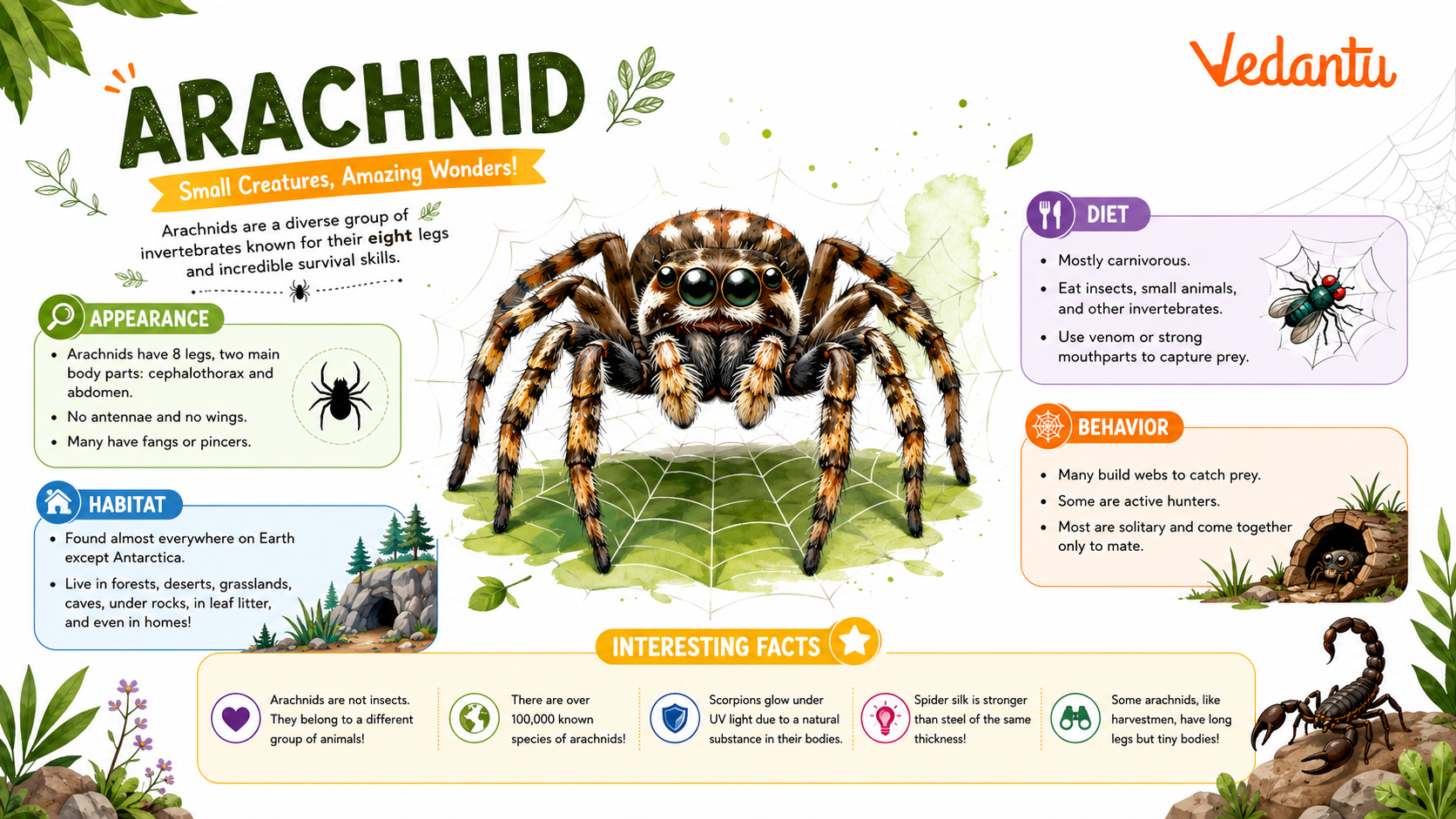 Arachnid Facts, Types & Habitat Guide